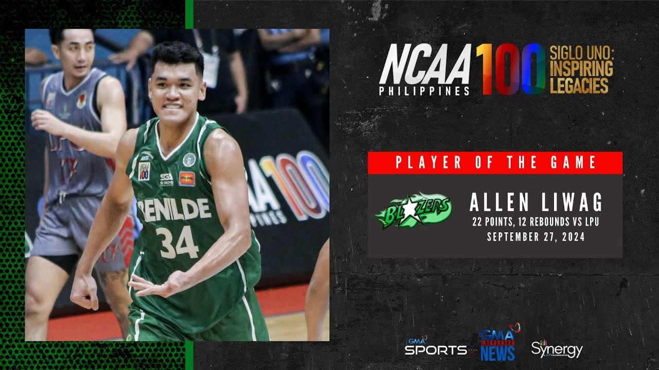 Player of the Game - Allen Liwag vs LPU | NCAA Season 100 - YouTube