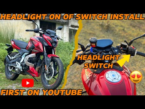 FINALLY 🔥PULSAR N150 HEADLIGHT ️ON OFF SWITCH INSTALL & 🥵SUSPENSION ...