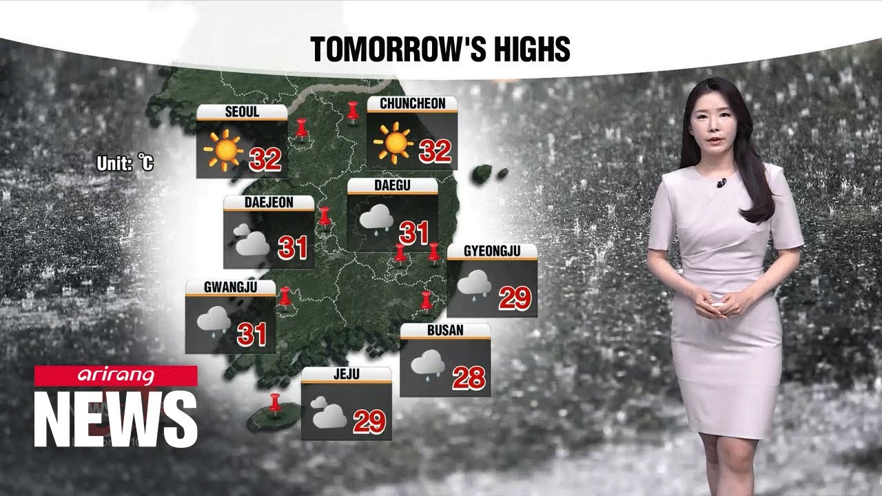 [Weather] Hot spells for Seoul tomorrow Downpours continue for southern ...
