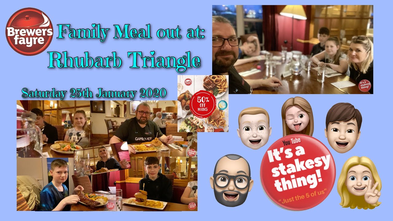 Rhubarb Triangle, Brewers Fayre | Family meal | 50% off | Treat Night ...