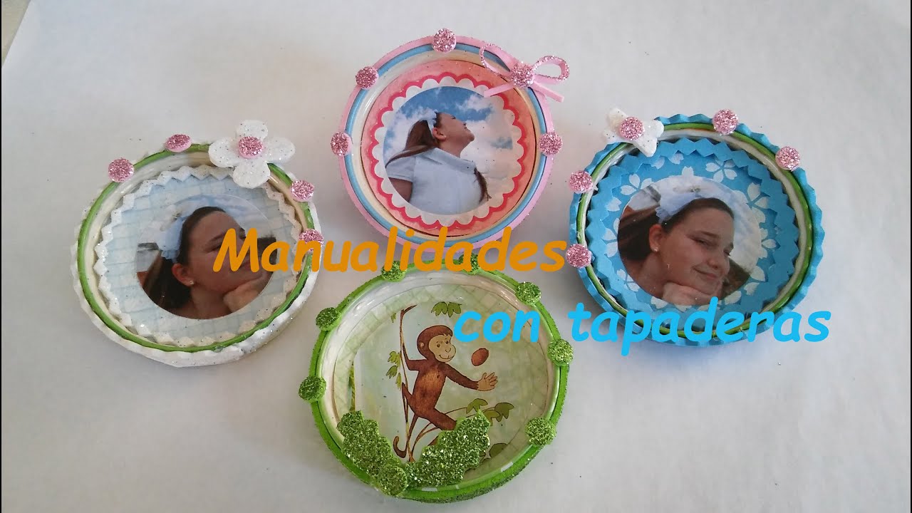 Manualidades con tapaderas - YouTube