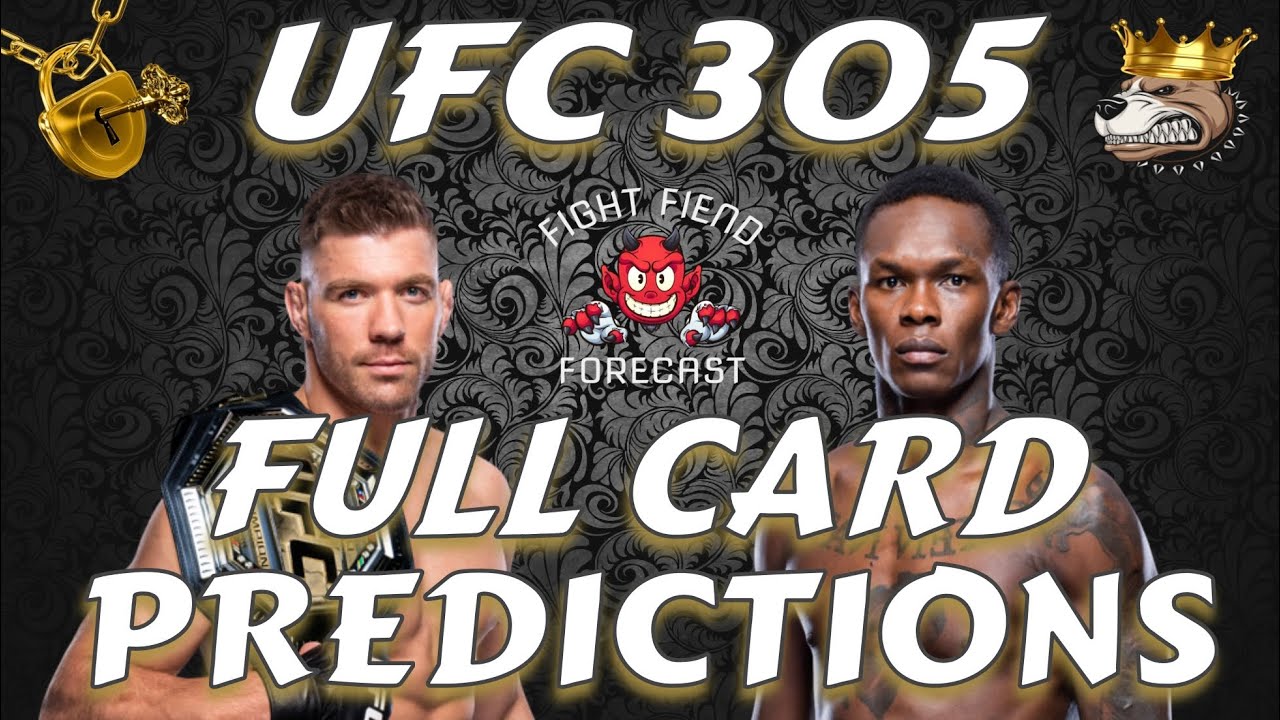 UFC 305 FULL CARD PREDICTIONS | DU PLESSIS VS ADESANYA - YouTube