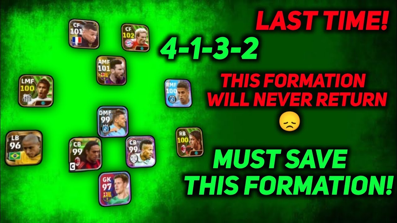 HOW TO GET 4132 FORMATION IN EFOOTBALL 2024 | 4132 FORMATION IN PES ...