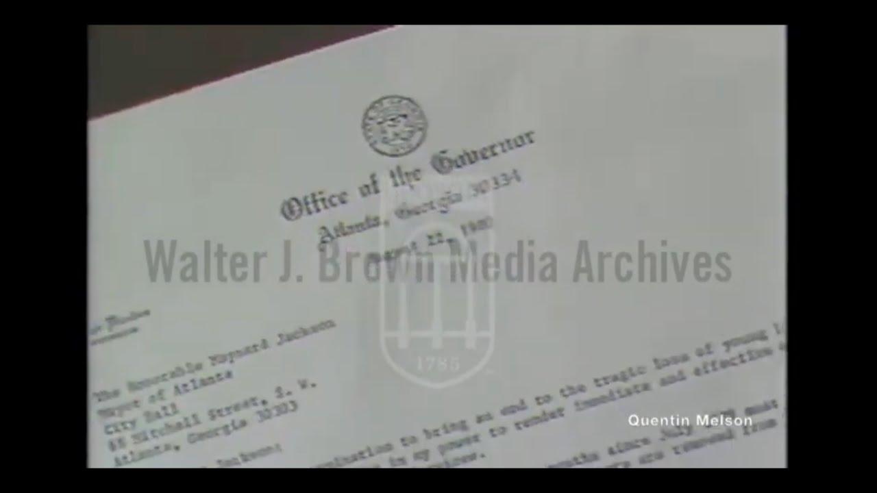 Georgia Governor George Busbee Pledges Assistance to Atlanta Child ...