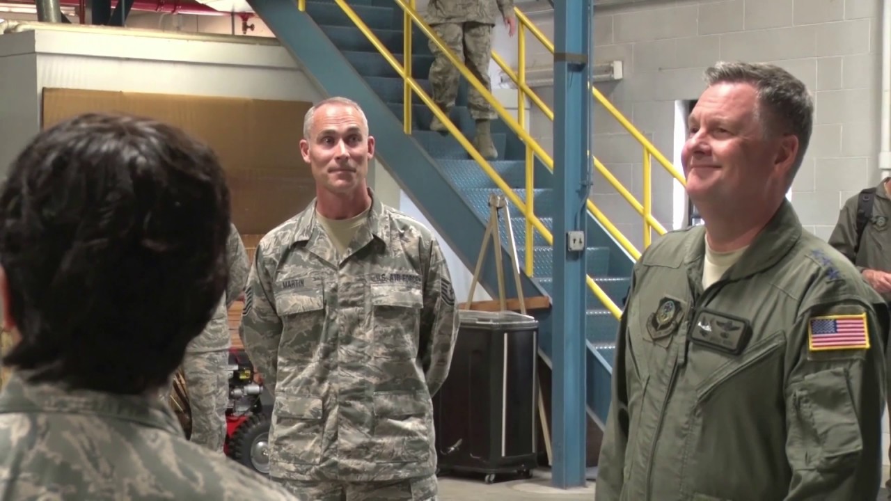 Lt Gen Brad Webb Visits 193rd SOW - YouTube