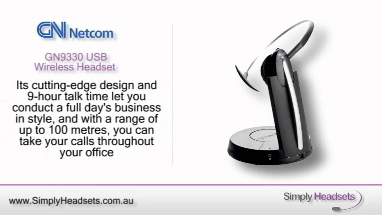 GN Netcom Jabra GN9330 USB MOC DECT Wireless Headset Video Overview ...