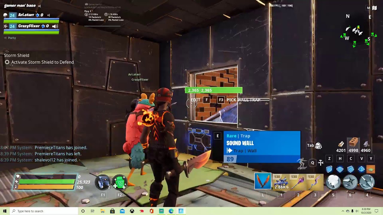 Fortnite stw giveaway 200 to 400 144 traps - YouTube