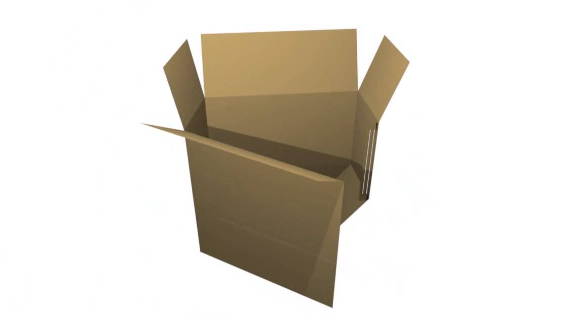 Caisse Carton Rabats recouvrants FEFCO 0203 - YouTube