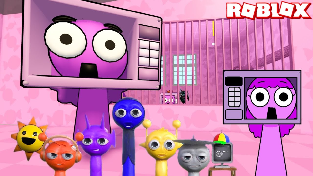 Sprunki Microwave Played Microwave Prison Run Obby in ROBLOX ...