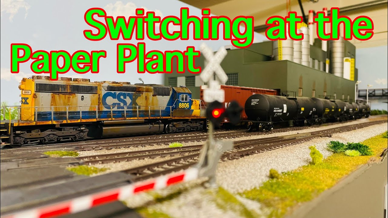 Switching At The Paper Plant on My CSX & Norfolk Southern HO Layout ...