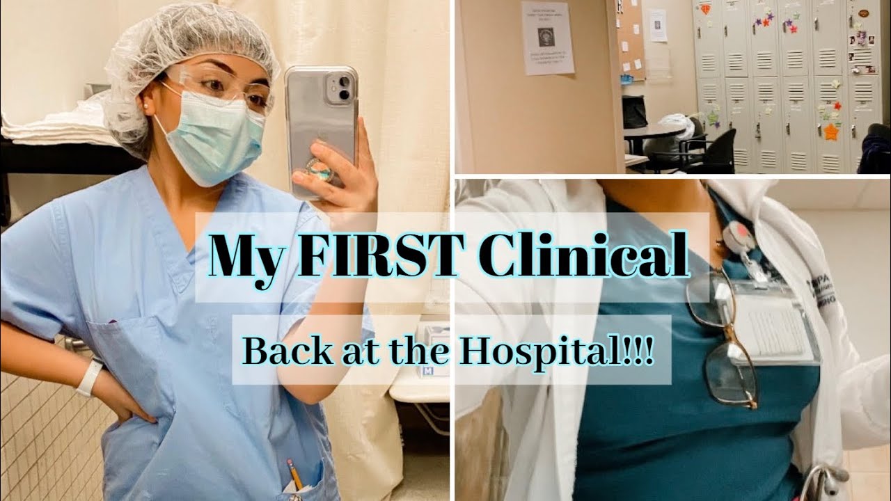 CLINICAL DAY IN THE LIFE OF A NURSING STUDENT | At the Hospital - YouTube