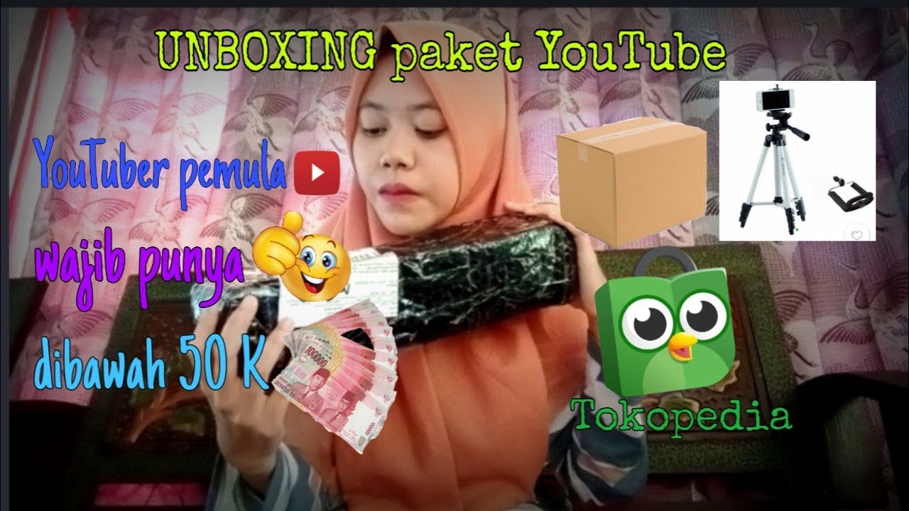 UNBOXING paket YouTube_YouTuber pemula wajib punya - YouTube