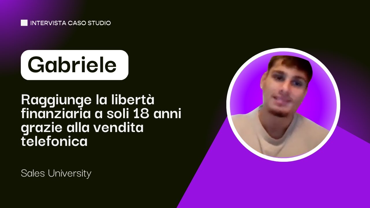 LIBERTÀ FINANZIARIA a soli 18 anni grazie alla vendita telefonica ...