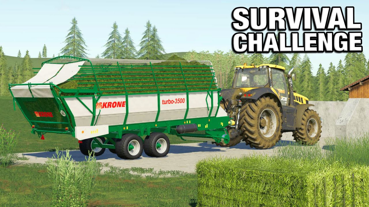 FILLING THE NEW SILAGE PIT - Survival Challenge No Mans Land FS19 Ep 83 ...