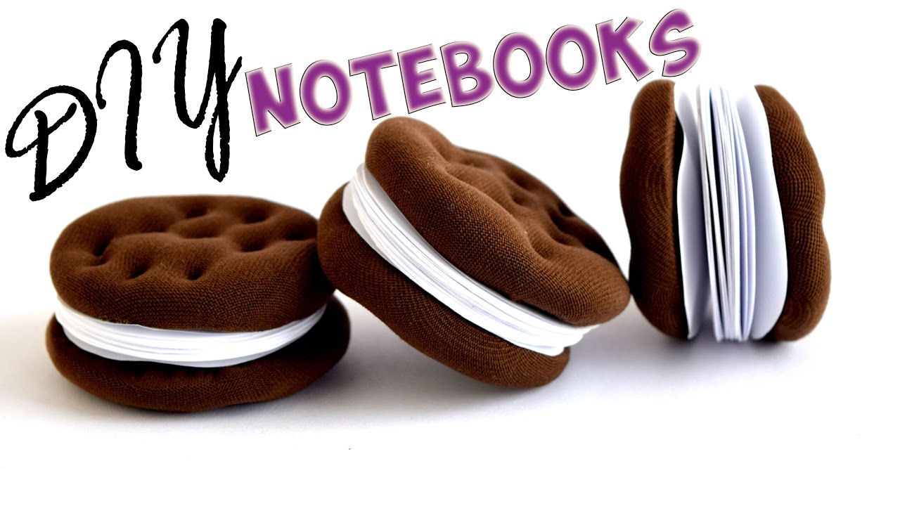 How To Make mini Notebook | DIY Sandwich Oreo - YouTube