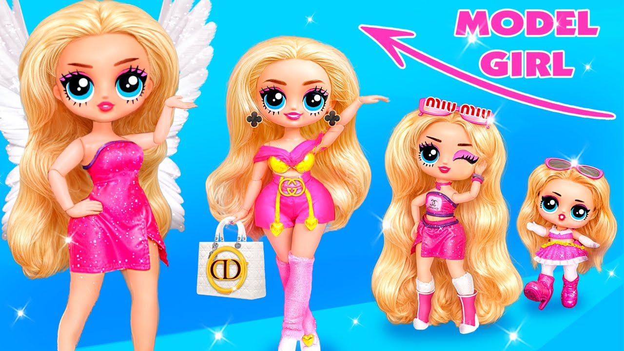 Model Girl Growing Up! 23 DIYs for LOL OMG - YouTube