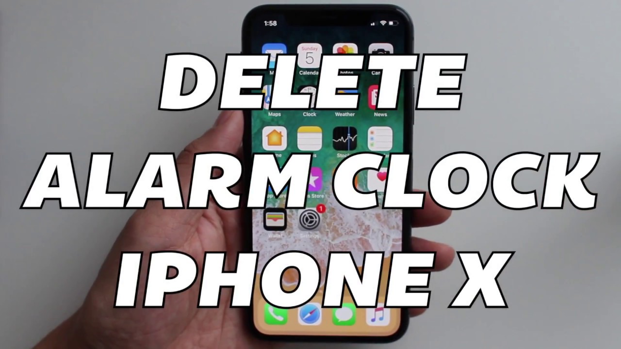 Deleting Alarm Clock IPhone X YouTube deleting-alarm-clock-iphone-x-youtube