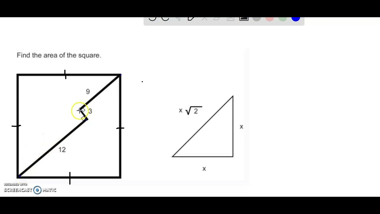 Find the area of the square_ xv2 - YouTube