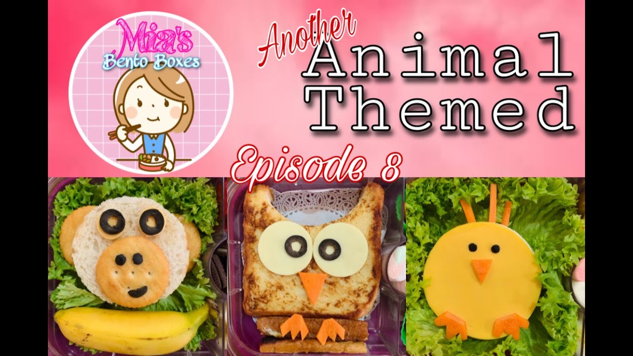 School Lunchbox | Easy as 1-2-3 Animal Sandwiches | Bentobox for kids ...