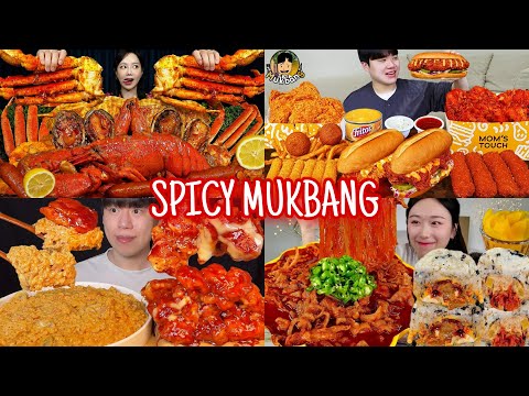 🥵KOREAN SPICY FOOD🌶️ MUKBANG COMPILATION PART 2!