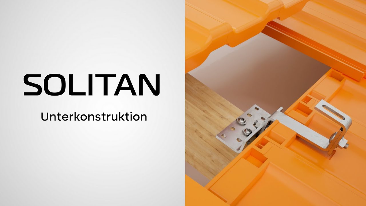 Solitan | Schrägdach Unterkonstruktion (Frankfurter Pfanne) - YouTube