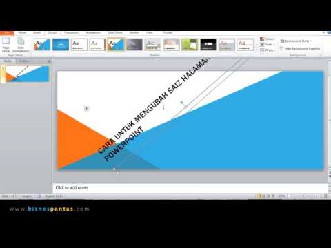 Siri video tutorial : Cara mengubah saiz halaman PowerPoint untuk facebook cover