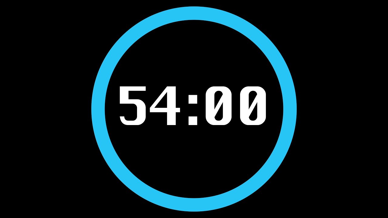 54 Minute Timer - 4K 60 FPS - YouTube