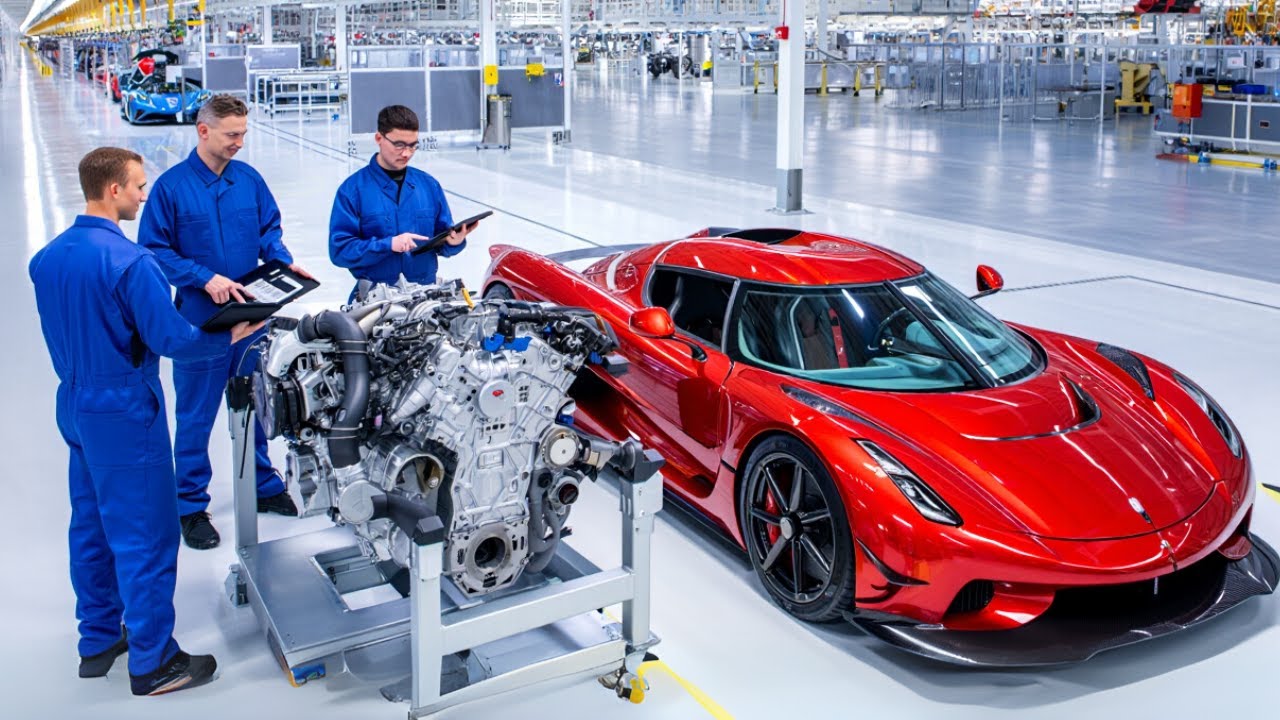 How The ENGINE Of The World's FASTEST Car Is Made - YouTube
