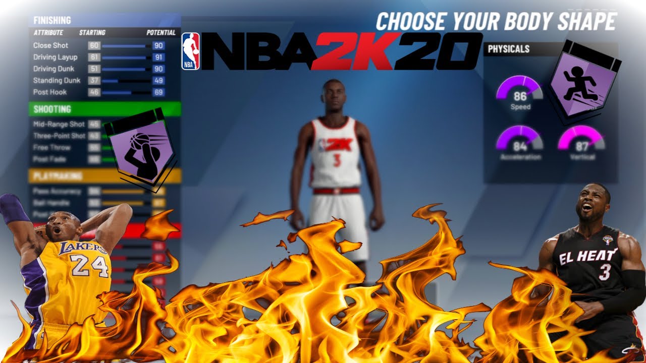 NBA 2K20 - PRIME DWYANE WADE/KOBE BRYANT BUILD(DEMI-GOD BUILD!) - YouTube