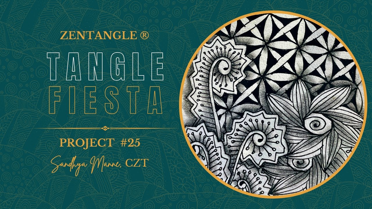 Tangles FESCURUS VERAE, KRULLER, and FIFE Tangle Fiesta #25 - YouTube