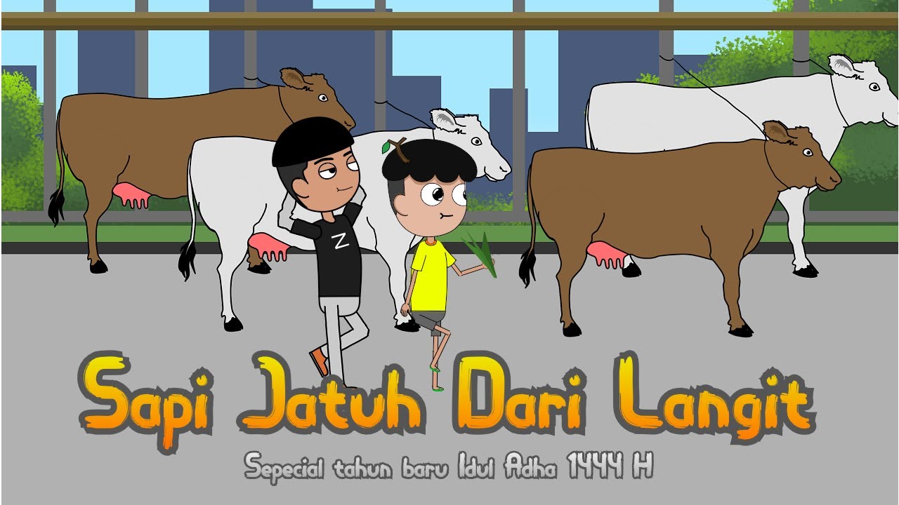 ANIMASI IDUL ADHA - SAPI JATUH DARI LANGIT - MONI ANIMATION - YouTube
