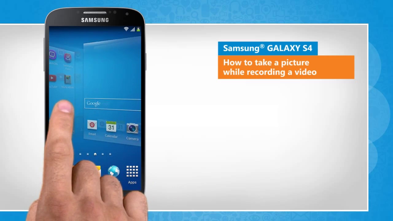 How to take a Picture while Recording a Video on Samsung® GALAXY S4 ...