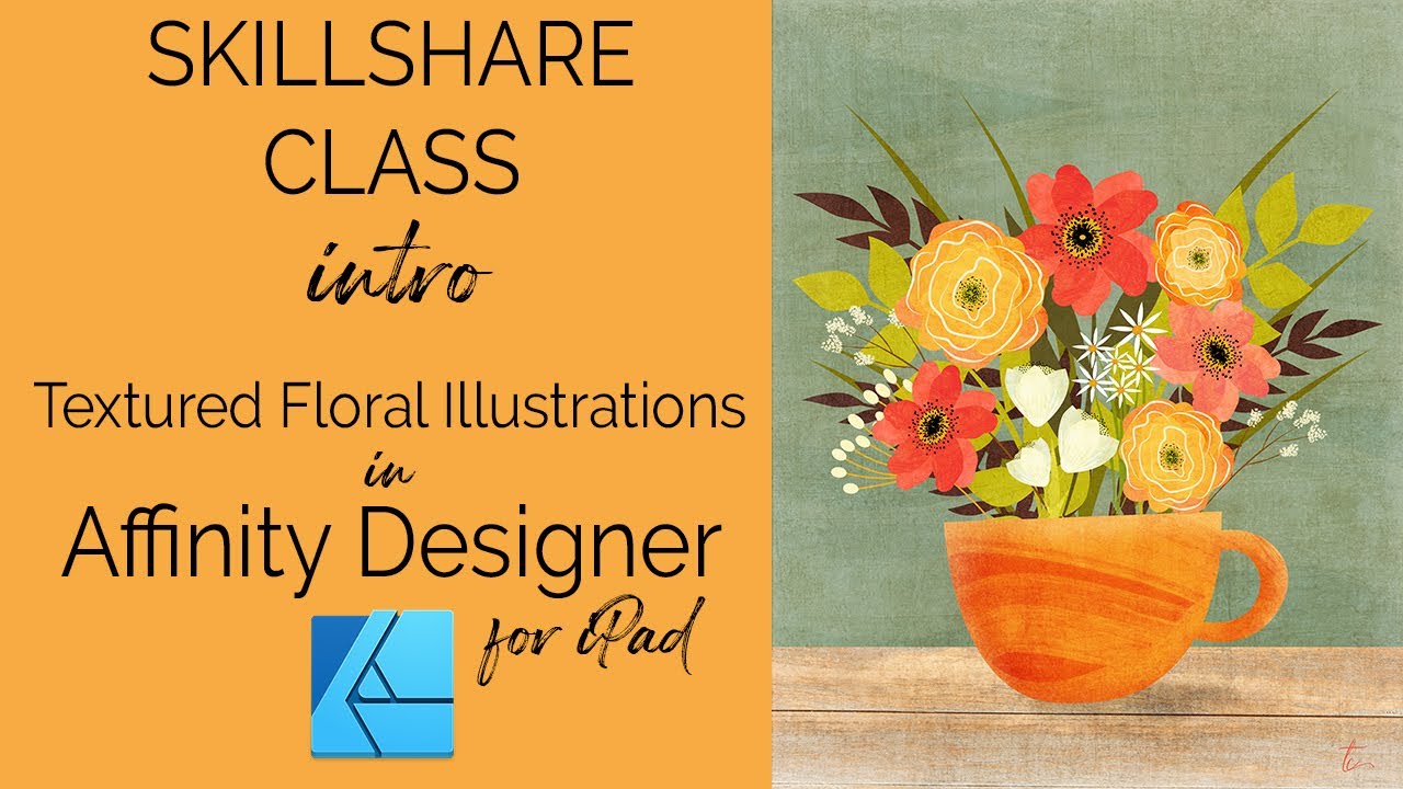 AFFINITY DESIGNER FOR IPAD | Illustrate TEXTURED FLORALS | Skillshare ...