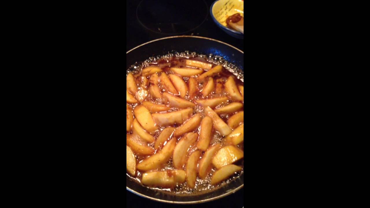 Apples Flambé - YouTube