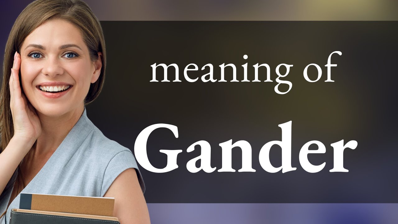 Gander • what is GANDER meaning - YouTube
