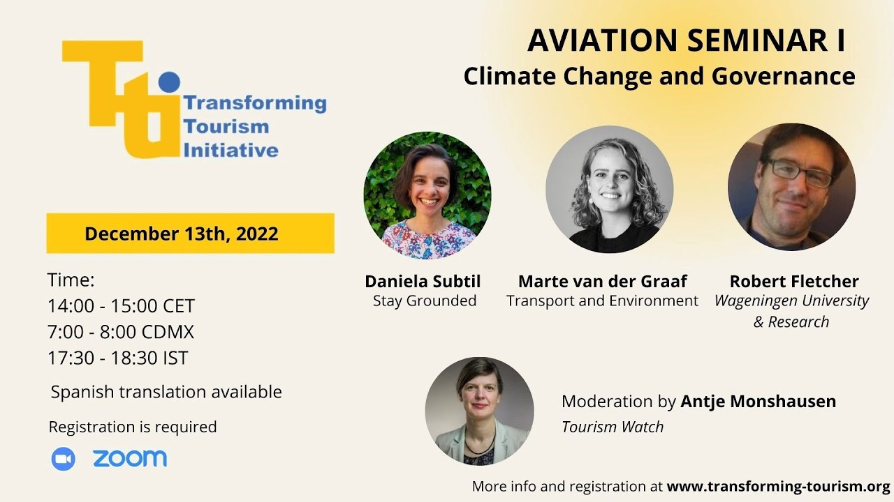 Aviation seminar I: Climate Change and governance (ENG/ESP) - YouTube