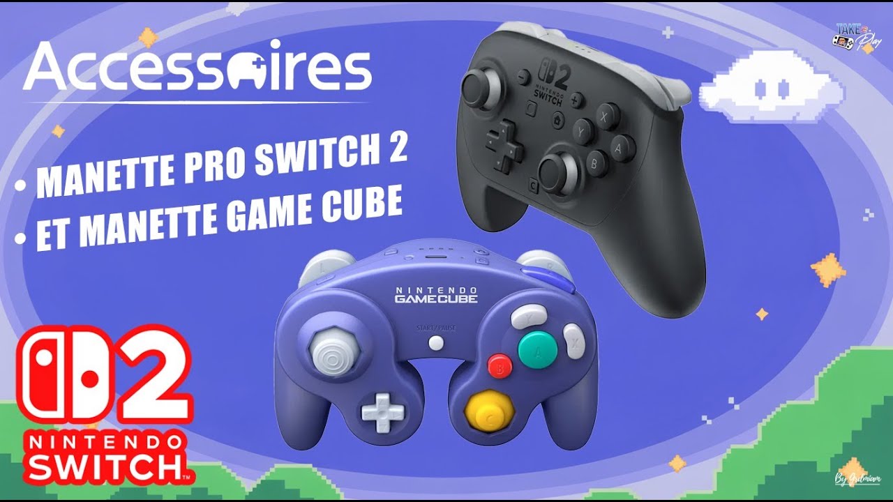 Switch 2: Pro Controller 2 & Manette GameCube, Deux Manettes ...