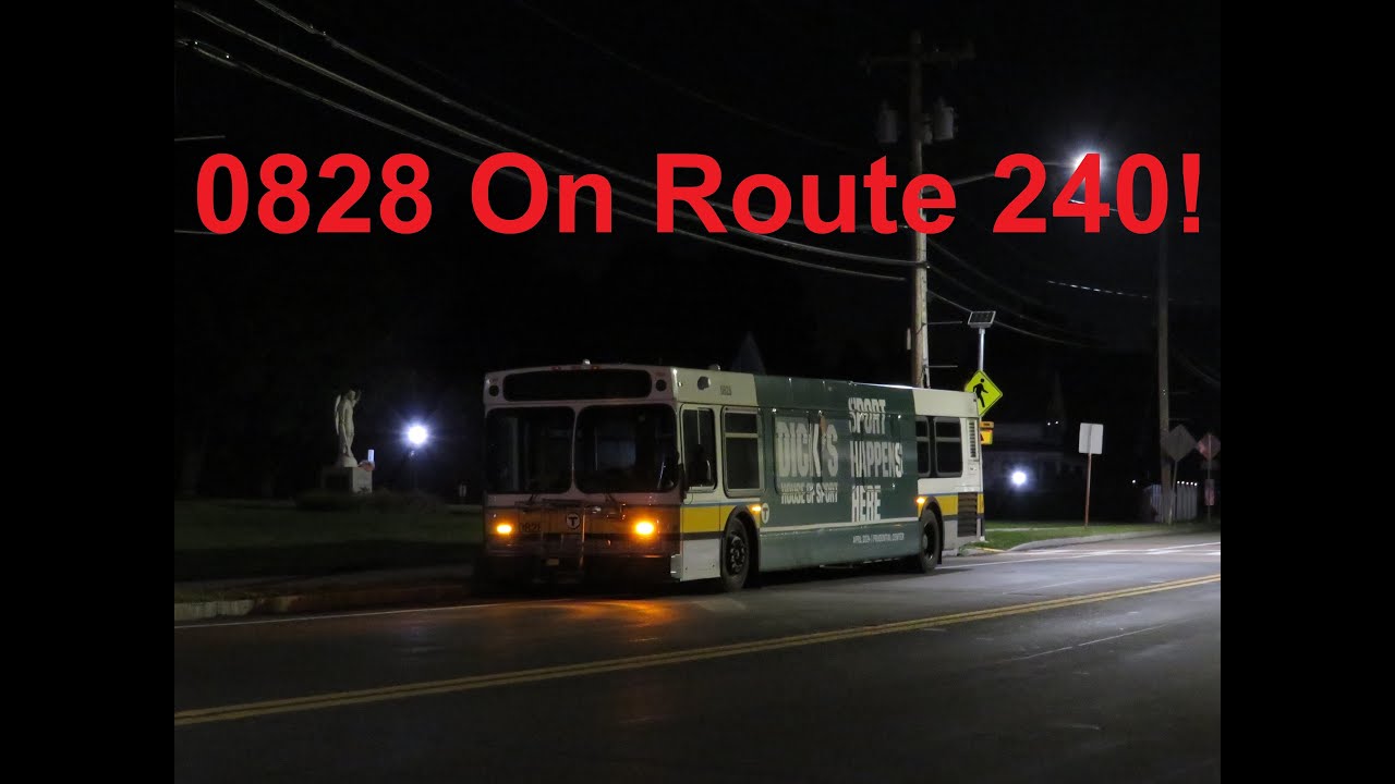 NeoplanDude | MBTA 2008 New Flyer D40LF #0828 On Route 240, To Avon ...