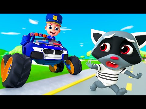 Monster Police Truck Rescue Team | Nursery Rhymes & Kids Songs