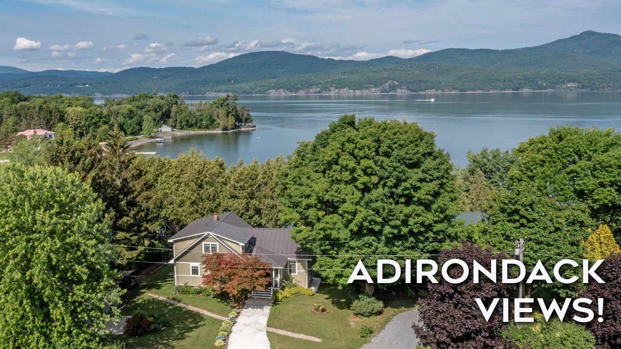 Lake Champlain Waterfront Home for Sale in Addison, Vermont - YouTube