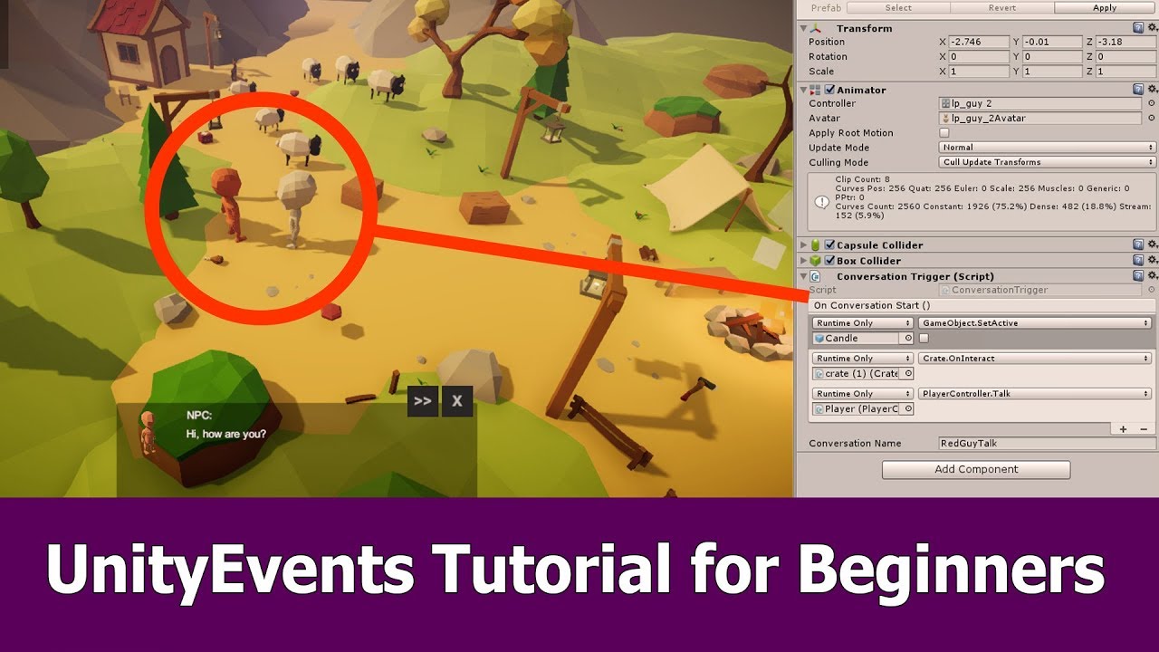 Unityevents Tutorial For Beginners Youtube