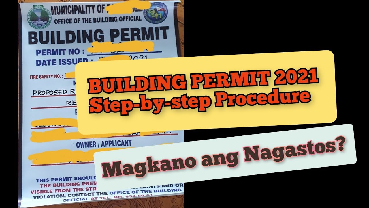 Building Permit 2021: Paano at Magkano ang Nagastos sa Pagkuha ng ...