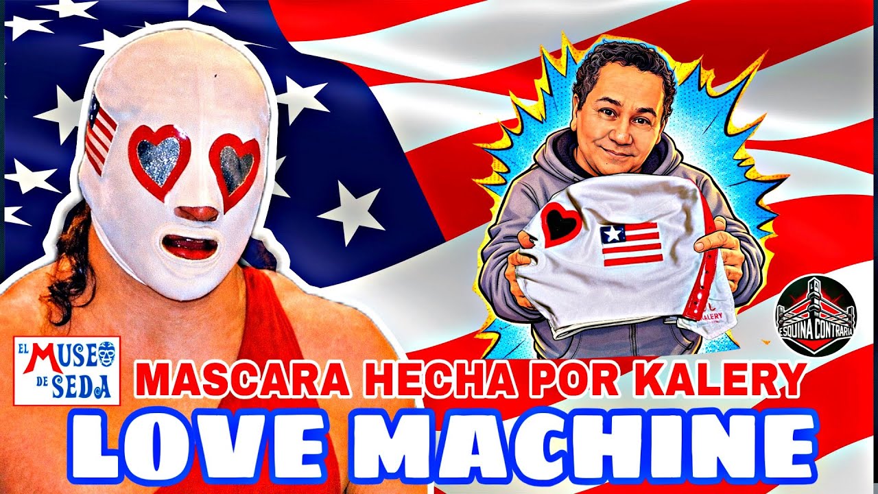 LOVE MACHINE Mask By KALERY Lucha Libre - YouTube