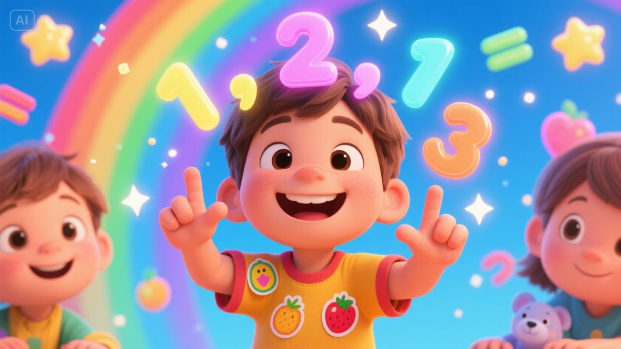 🎉 One, Two, Three, Let’s Count with Me! 🔢 | Fun Counting Song for Kids ...