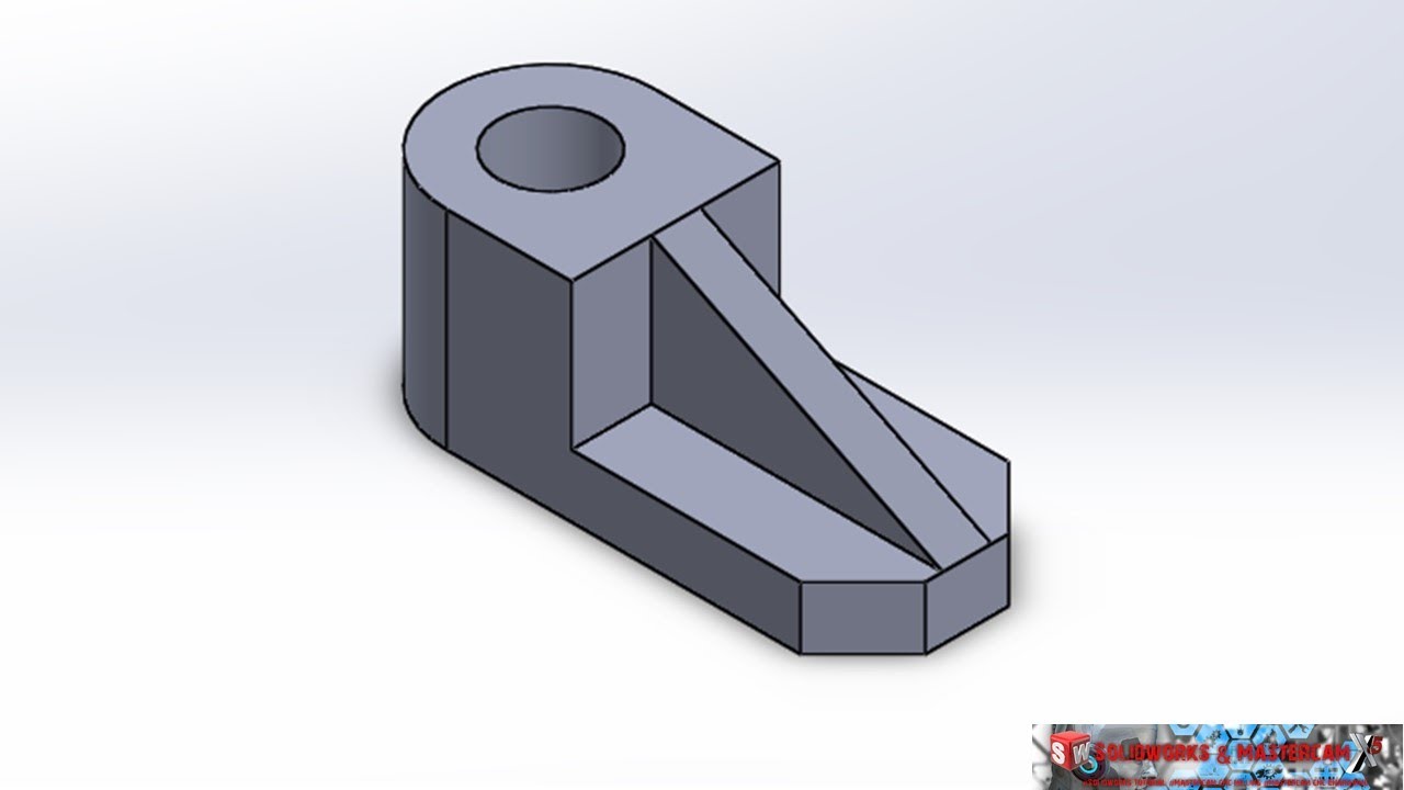 Solidworks Tutorial Sketch Model 1 - Fixture Block - YouTube