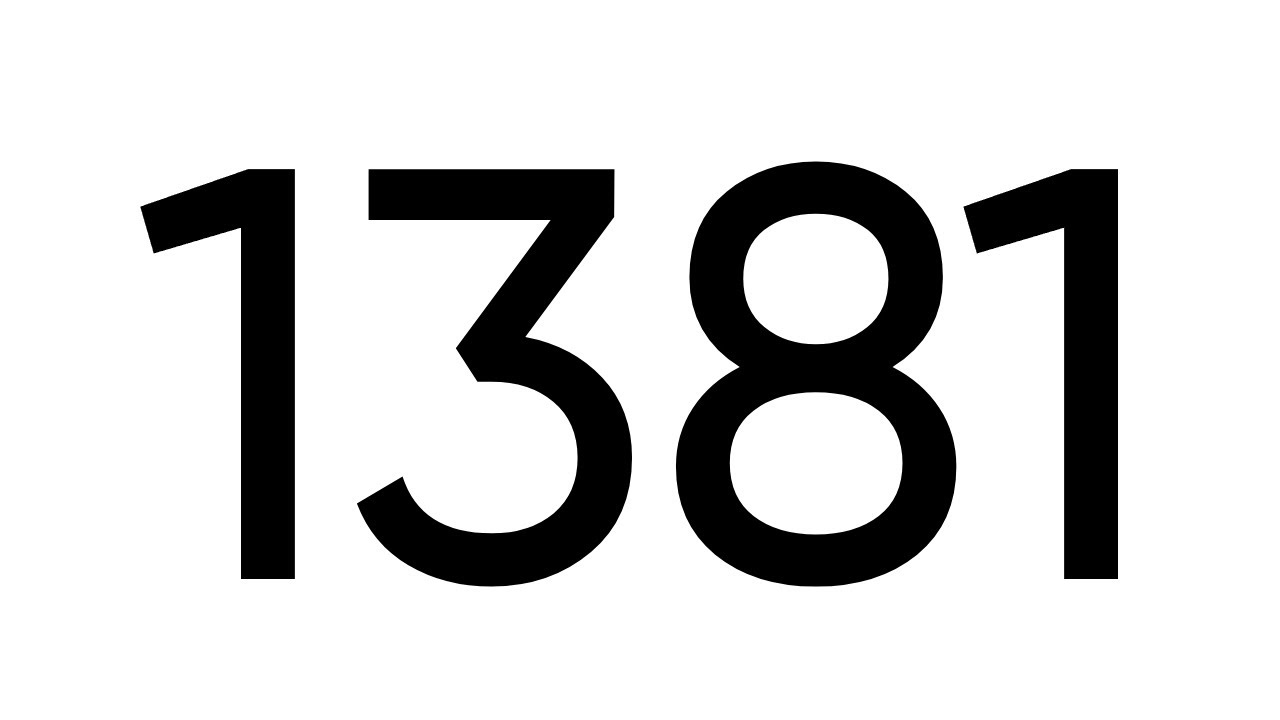 1381 - YouTube