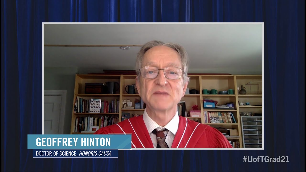 Geoffrey Hinton, honorary degree recipient, spring convocation 2021 ...