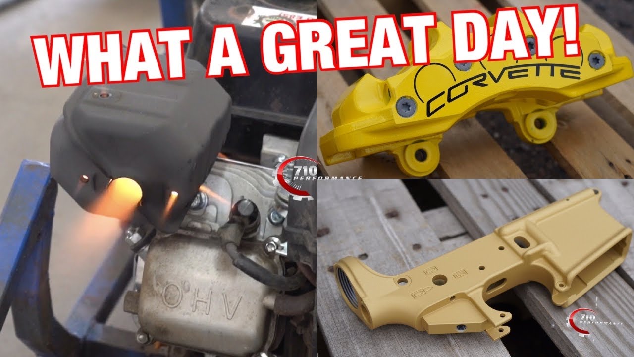 Powder Coating Z06 Corvette Brake Calipers - YouTube