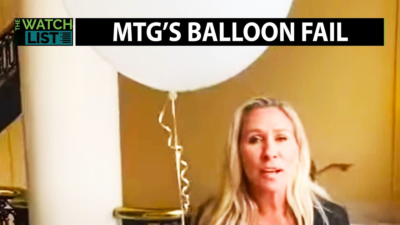 Marjorie Taylor Greene's Balloon Stunt Fails To Take Off - YouTube