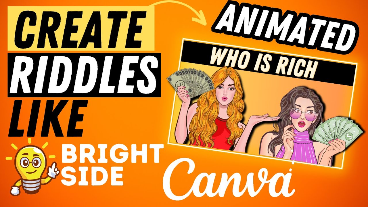 Create Riddle Videos Like BRIGHTSIDEOFFICIAL IN Canva Make $2000 Per ...